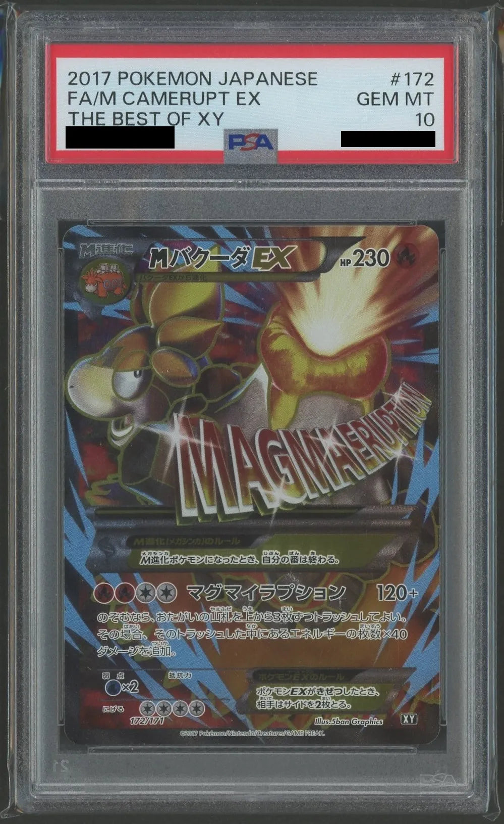 【PSA10】MバクーダEX(CP){炎}〈172/171〉[XY/171] – 晴れる屋2